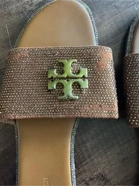Tory Burch | Shoes | Tory Burch Dupe Eleanor Tan Slide Sandals With ...